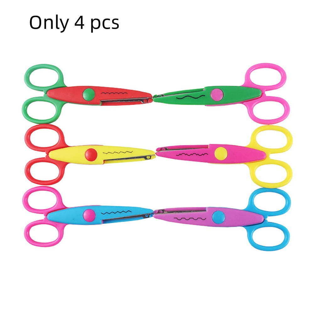 Happon Kid Safe Decorative Edge Craft Scissors, Scissor for School Kids ...