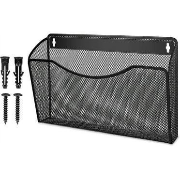 Azar Displays 250025 Clear Plastic Wall Mount File Holder with Hanging ...