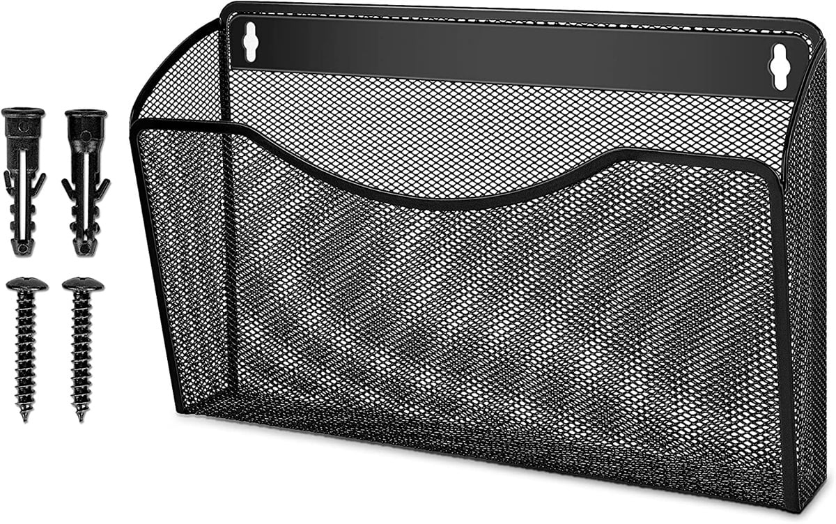 Happon Mesh File Holder Vertical Mount/Hanging Office Wall Folder ...
