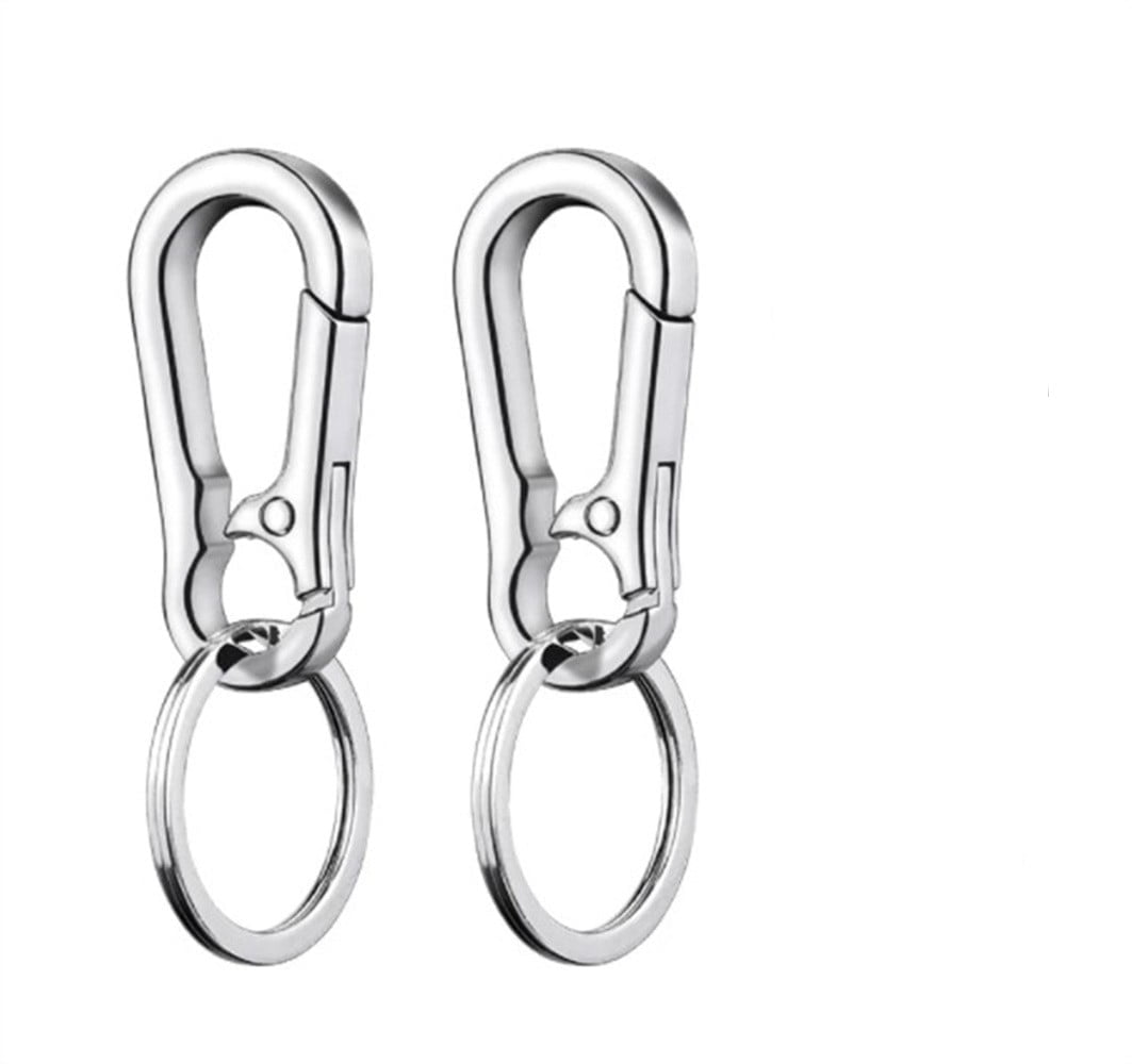 Happon Metal Keychain Carabiner Clip Keyring Key Ring Chain Clips Hook ...