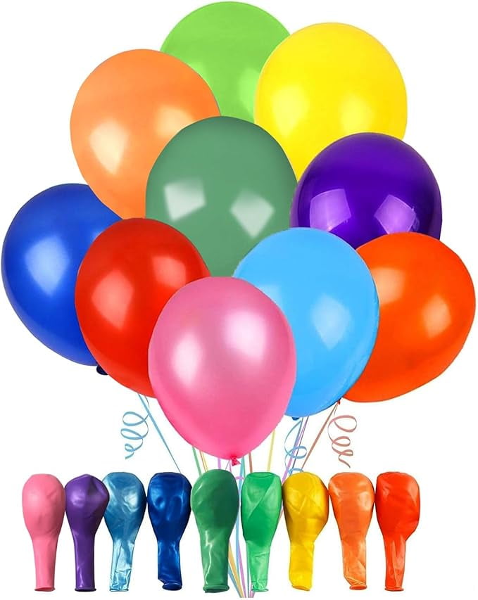 Happy 10" Neon Mix Balloons, 20 Count - Walmart.com