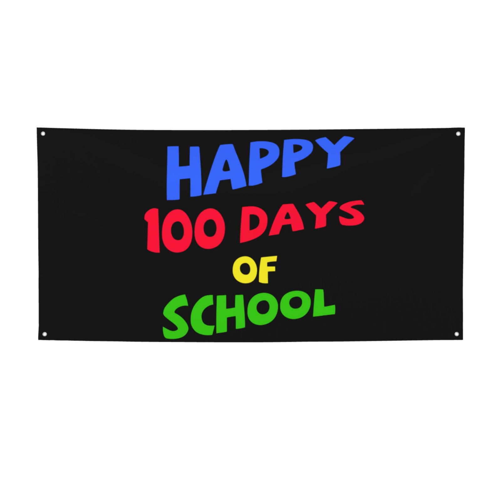 Happy 100th Day Of School Teachers Students Banner Backdrop Porch Sign ...