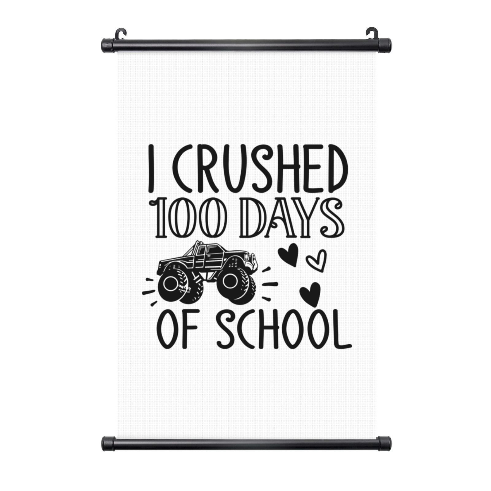 Happy 100th Day Of School Teachers Students Poster Wall Art Banner ...