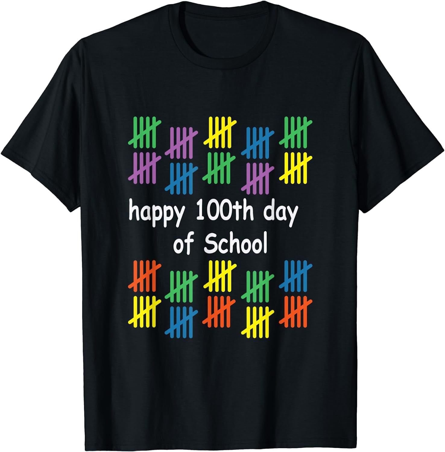 Happy 100th Day Of School Tshirt Teacher School 100 Day T Shirt Black