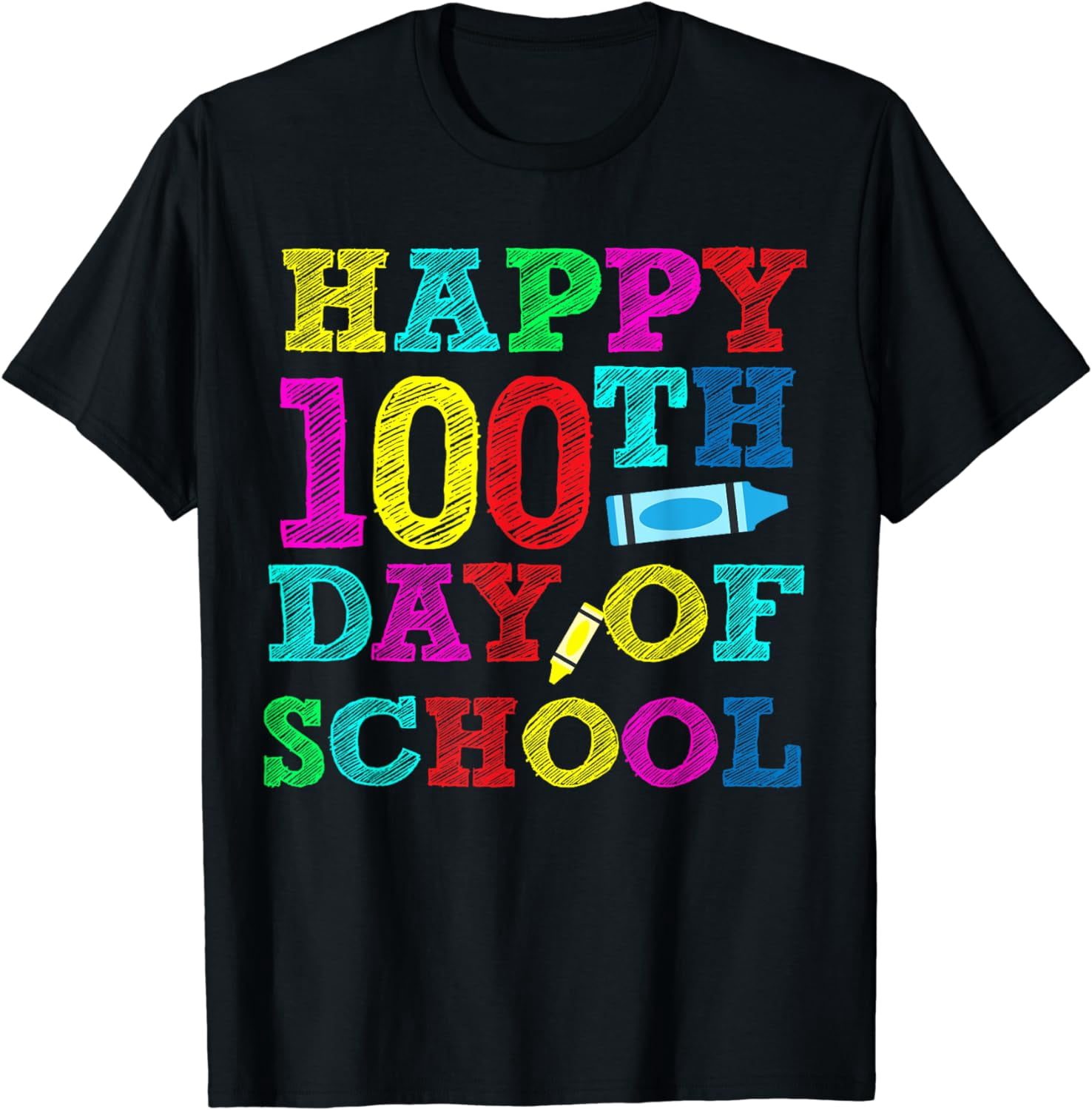 Happy 100th Day of School Shirt for Teacher or Child - Walmart.com