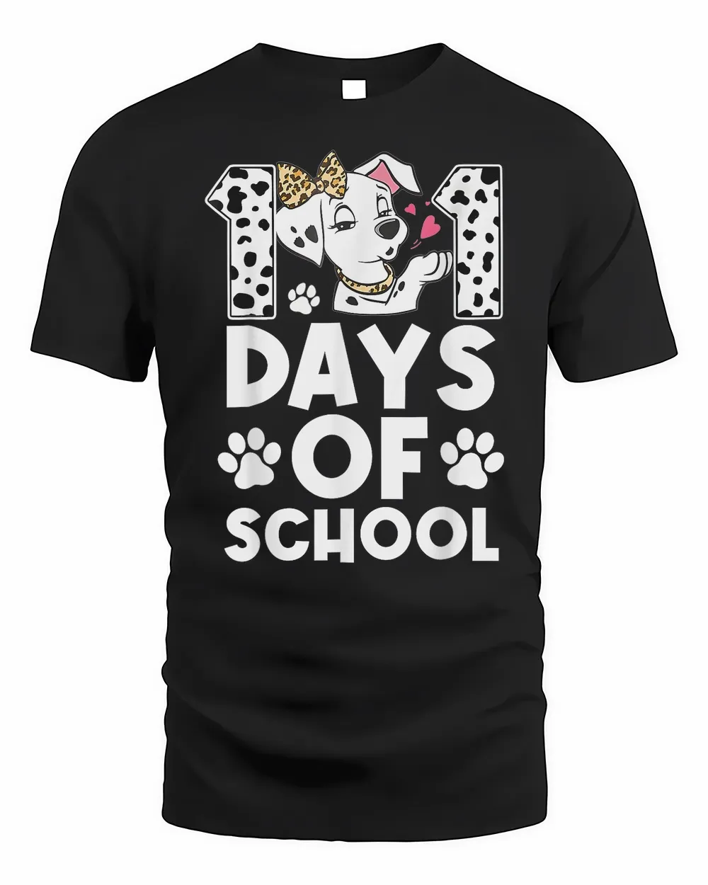 Happy 101 Days School Cute Dog 100 Days Student Teacher Shirt - Walmart.com