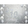Happy 10th Birthday Background Banner 10 Birthday Party rations for ...