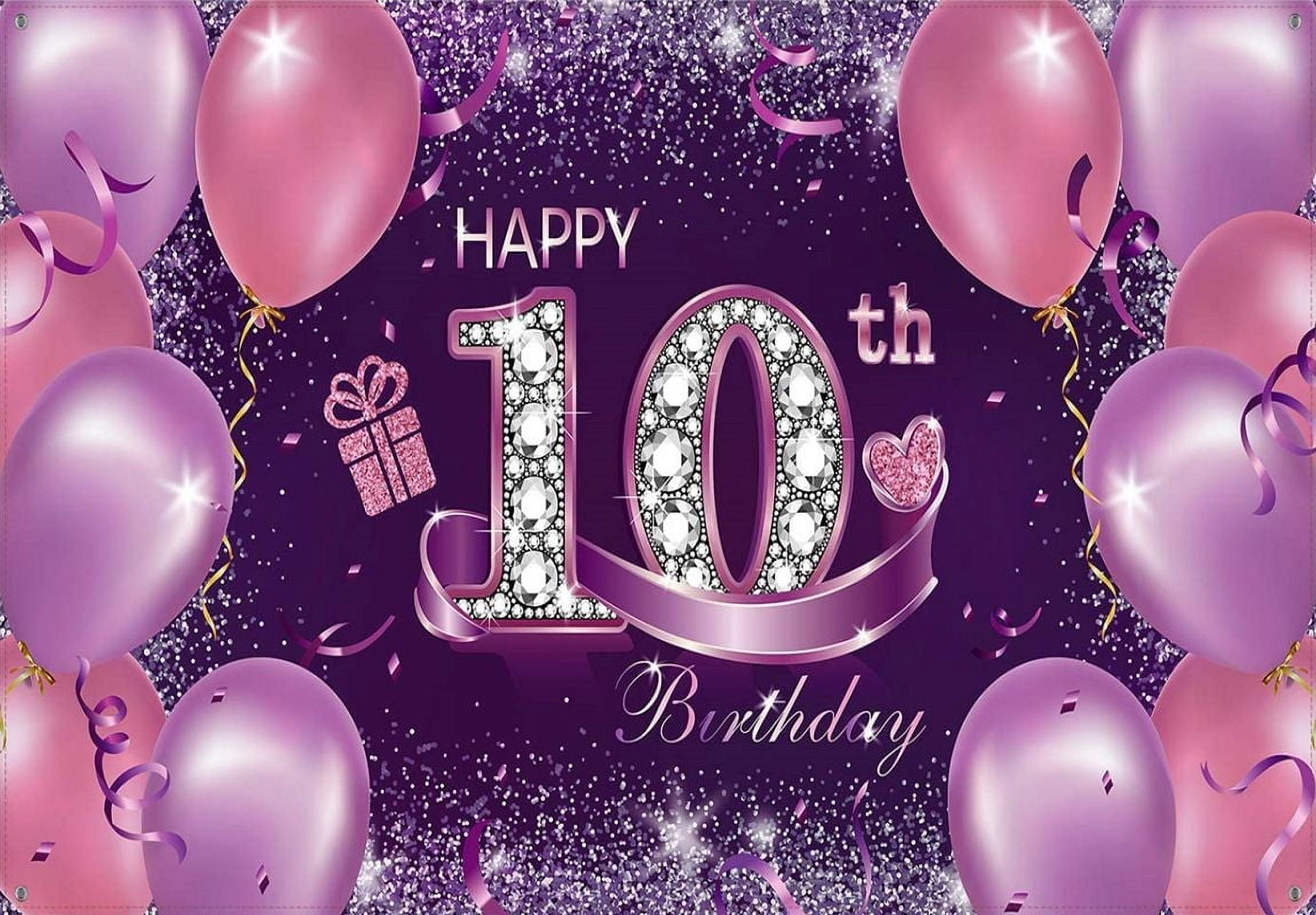 Happy 10th Birthday Custom Backdrop Background Prince Photography ...