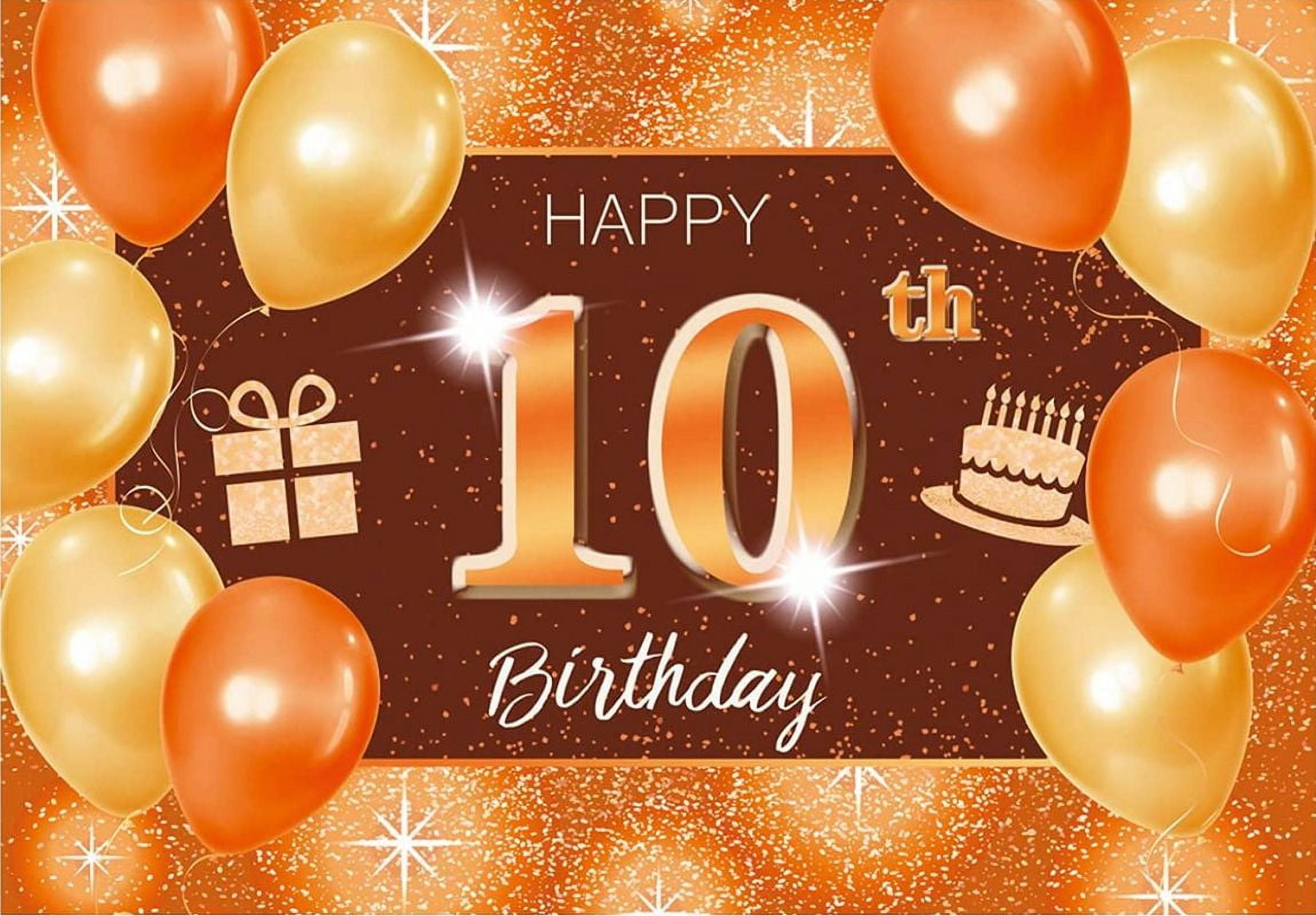Happy 10th Birthday Custom Backdrop Background Prince Photography ...