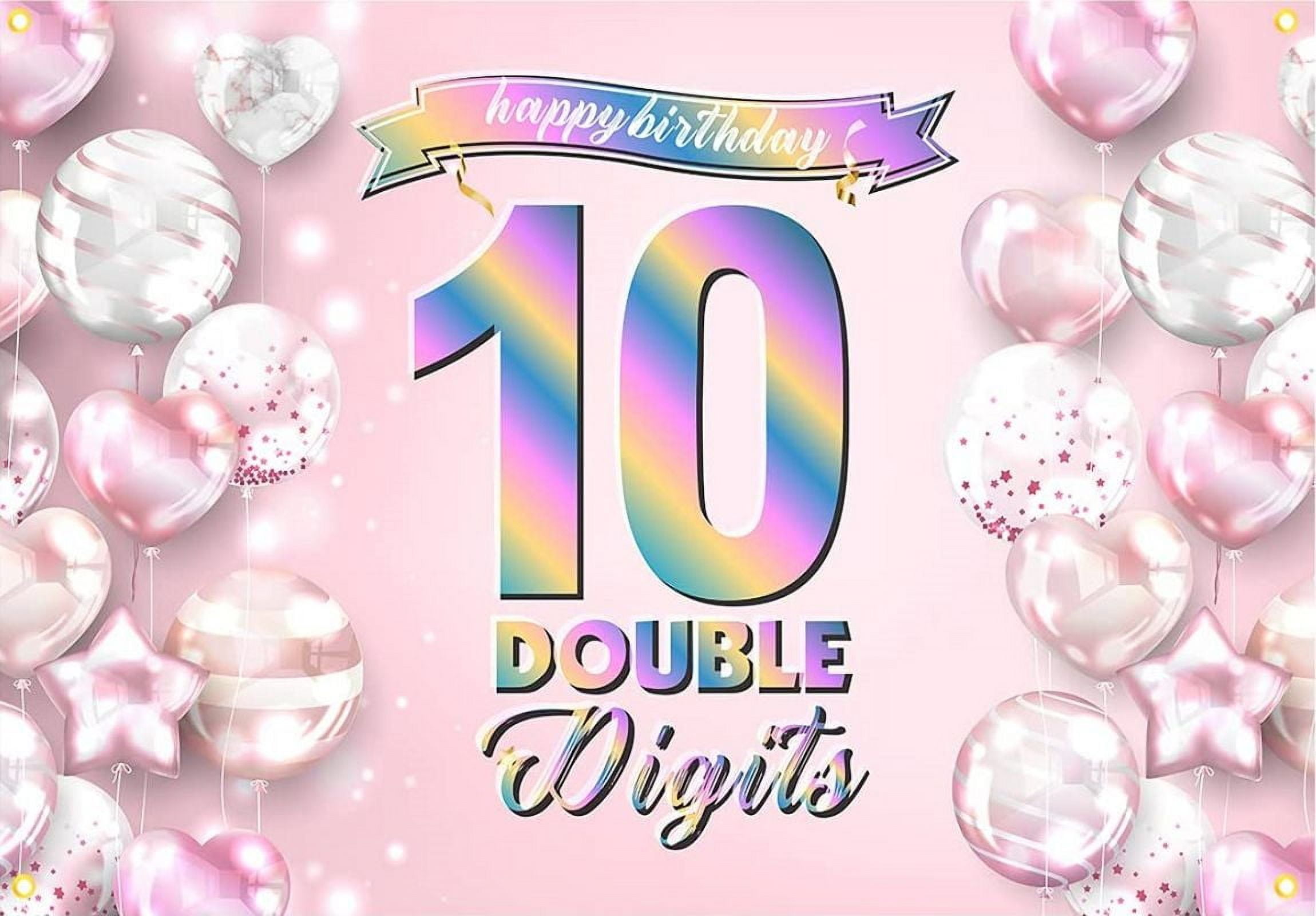 Happy 10th Birthday Photo Background Party Photography Backdrops ration ...