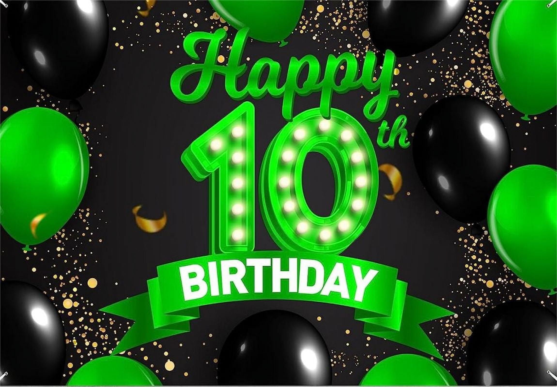 Happy 10th Birthday Prince Background Custom Backdrop Girl Photo ...