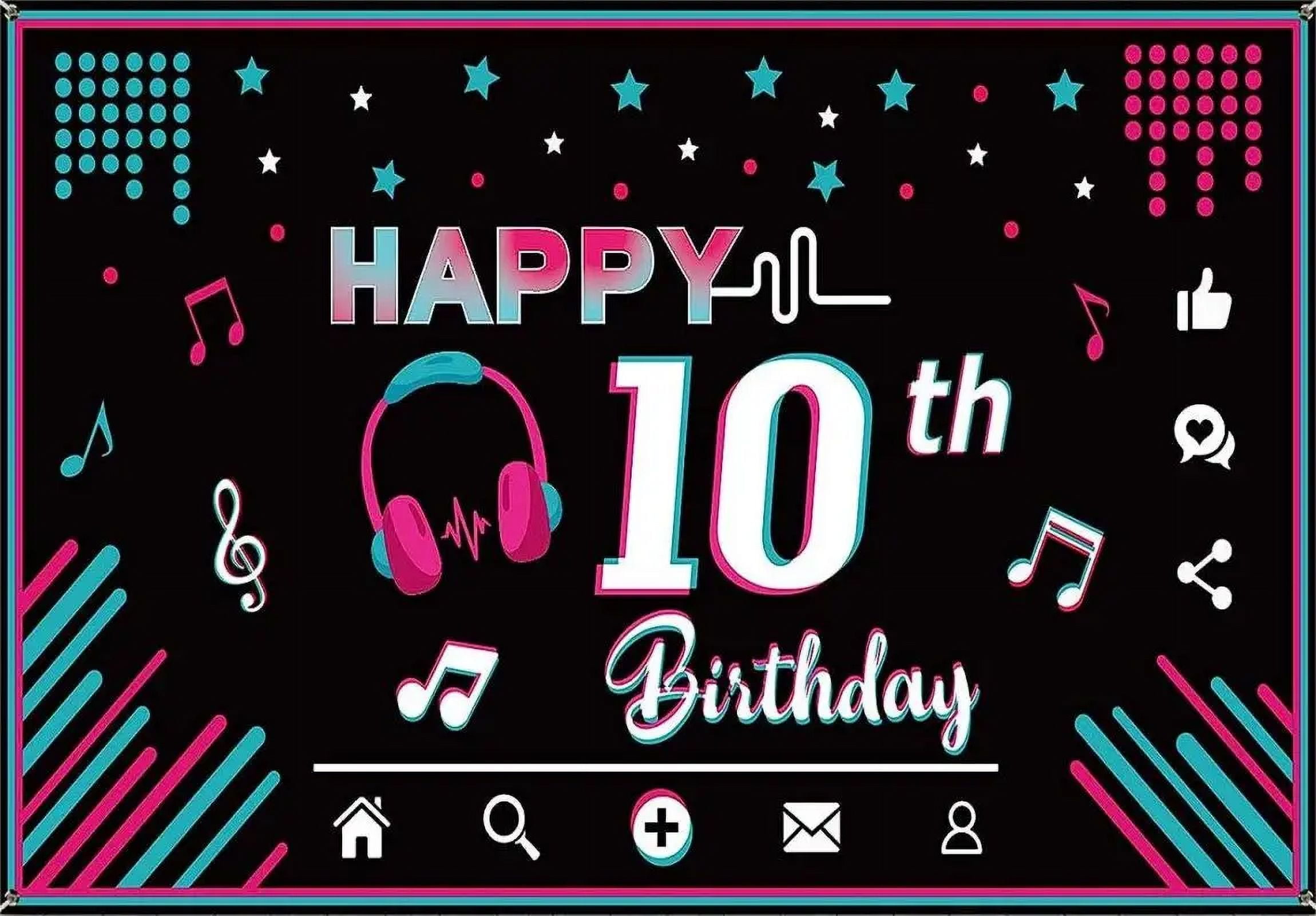 Happy 10th Birthday Princess Schoolring ration Children Background Game ...