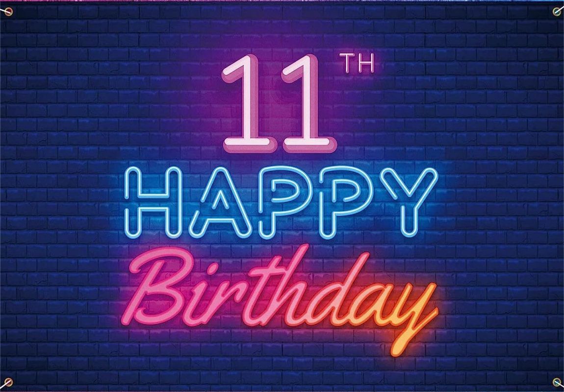 Happy 11th Birthday Golden Boy Communion Background Sweet Baby Room ...