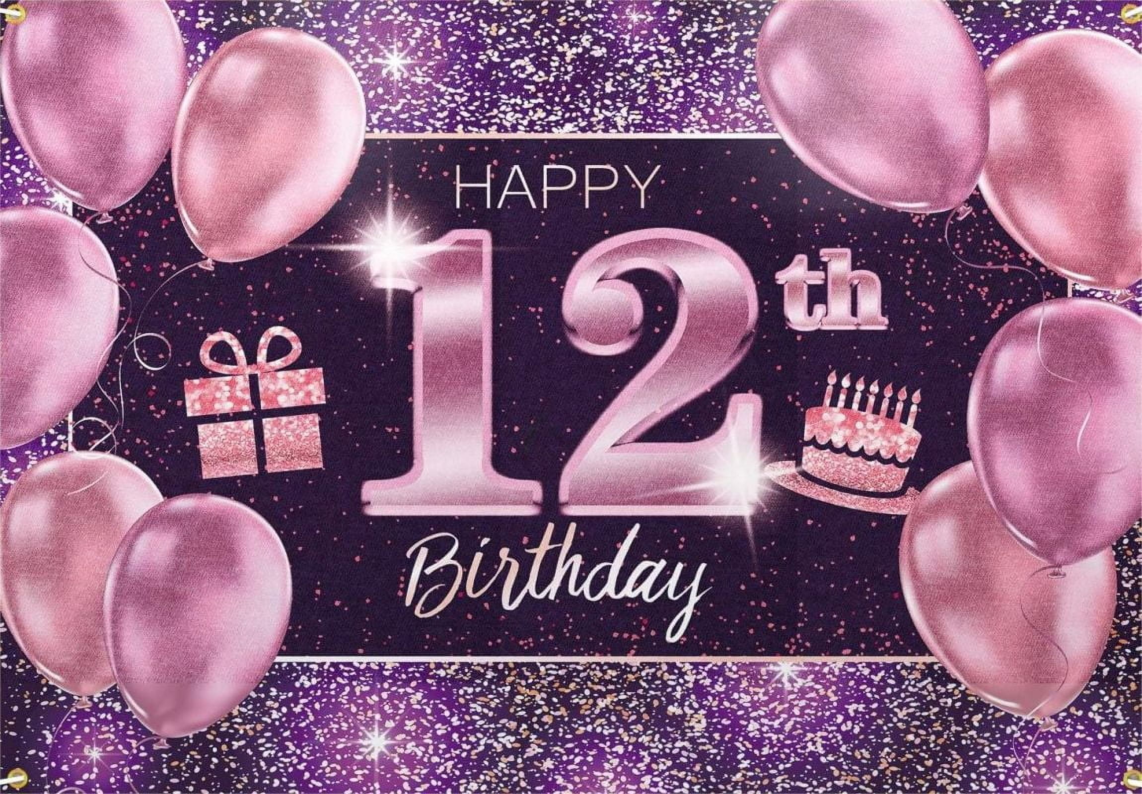 Happy 12th Birthday Background Prince Photography Backdrops Game ...