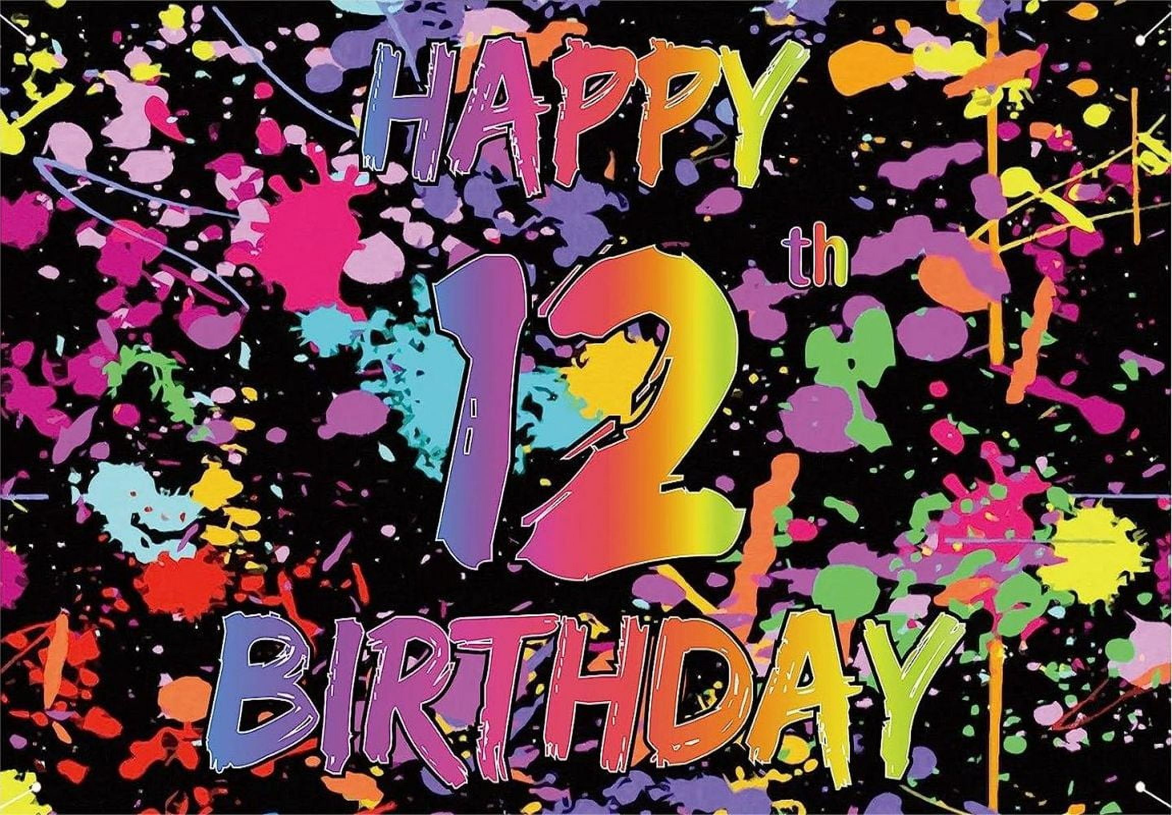 Happy 12th Birthday Background Prince Photography Backdrops Game ...