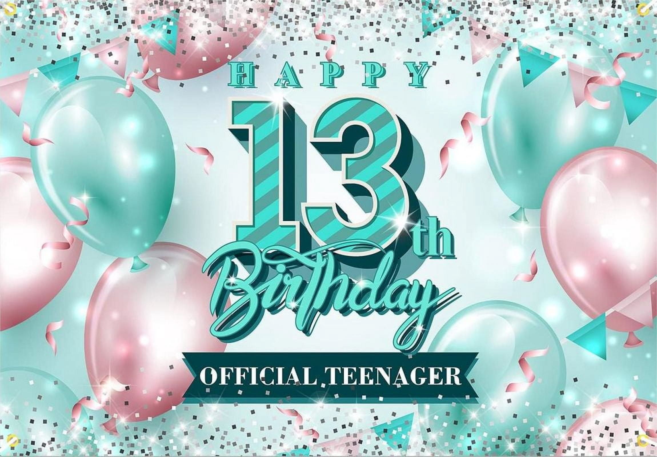 Happy 13th Birthday Schoolring ration Children Background Sweet ...