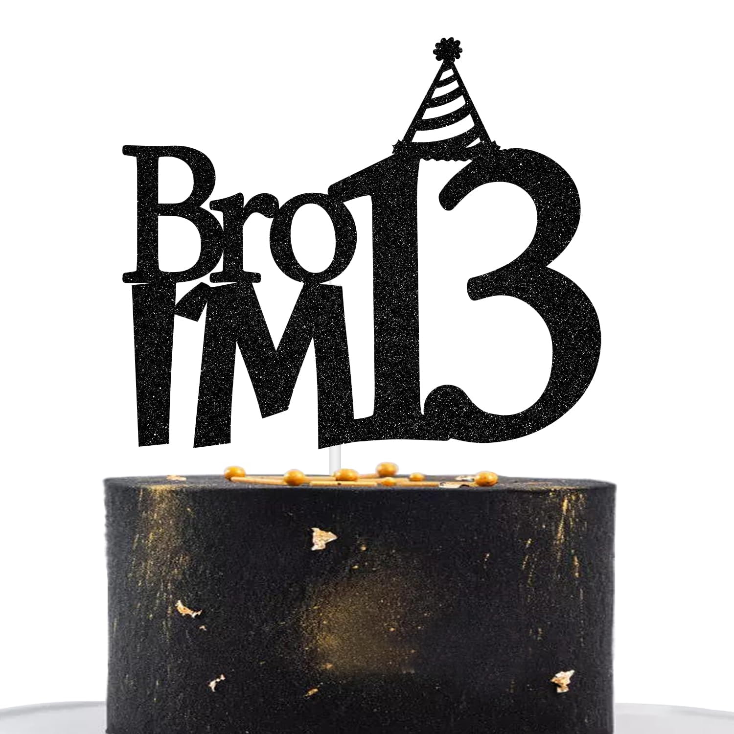 Happy 13th Birthday TWE5 Cake Topper, Bro I'm 13/Bruh I'm 13 ...