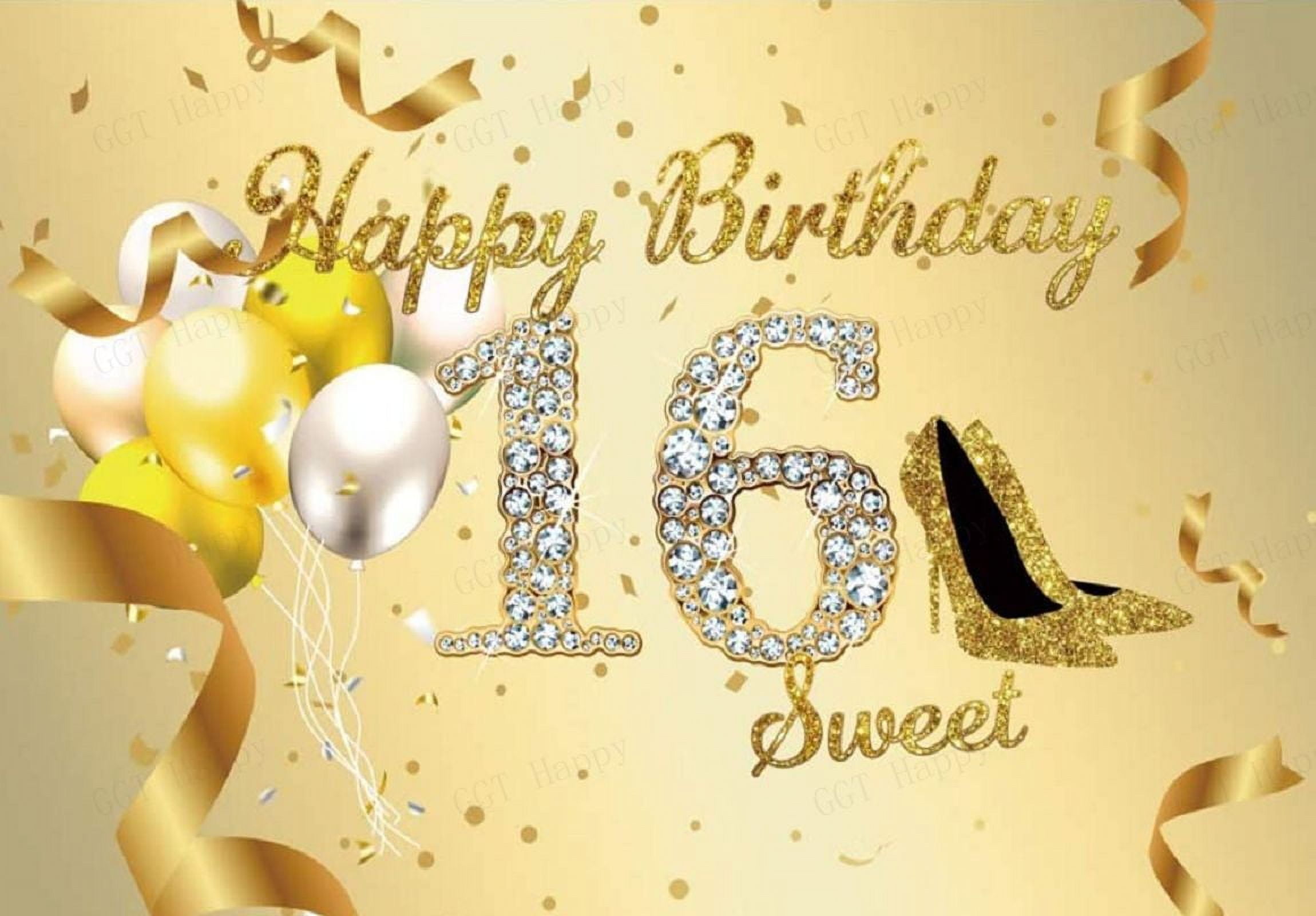 Happy 16th Birthday Princess Photo Background Boy ration Party ...