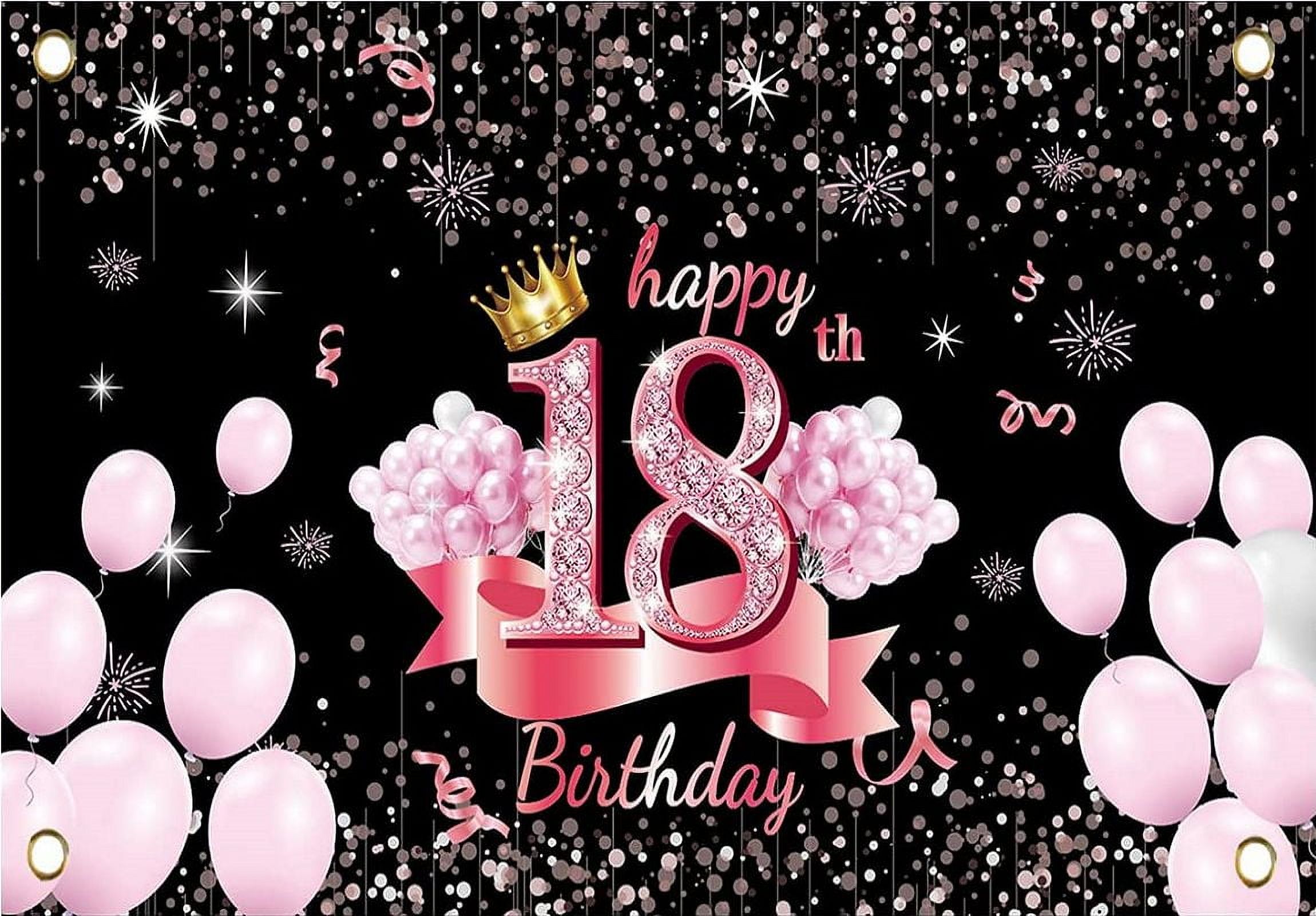 Happy 18th Birthday Boy Photography Backdrops Sweet Bar Mitzvah The ...