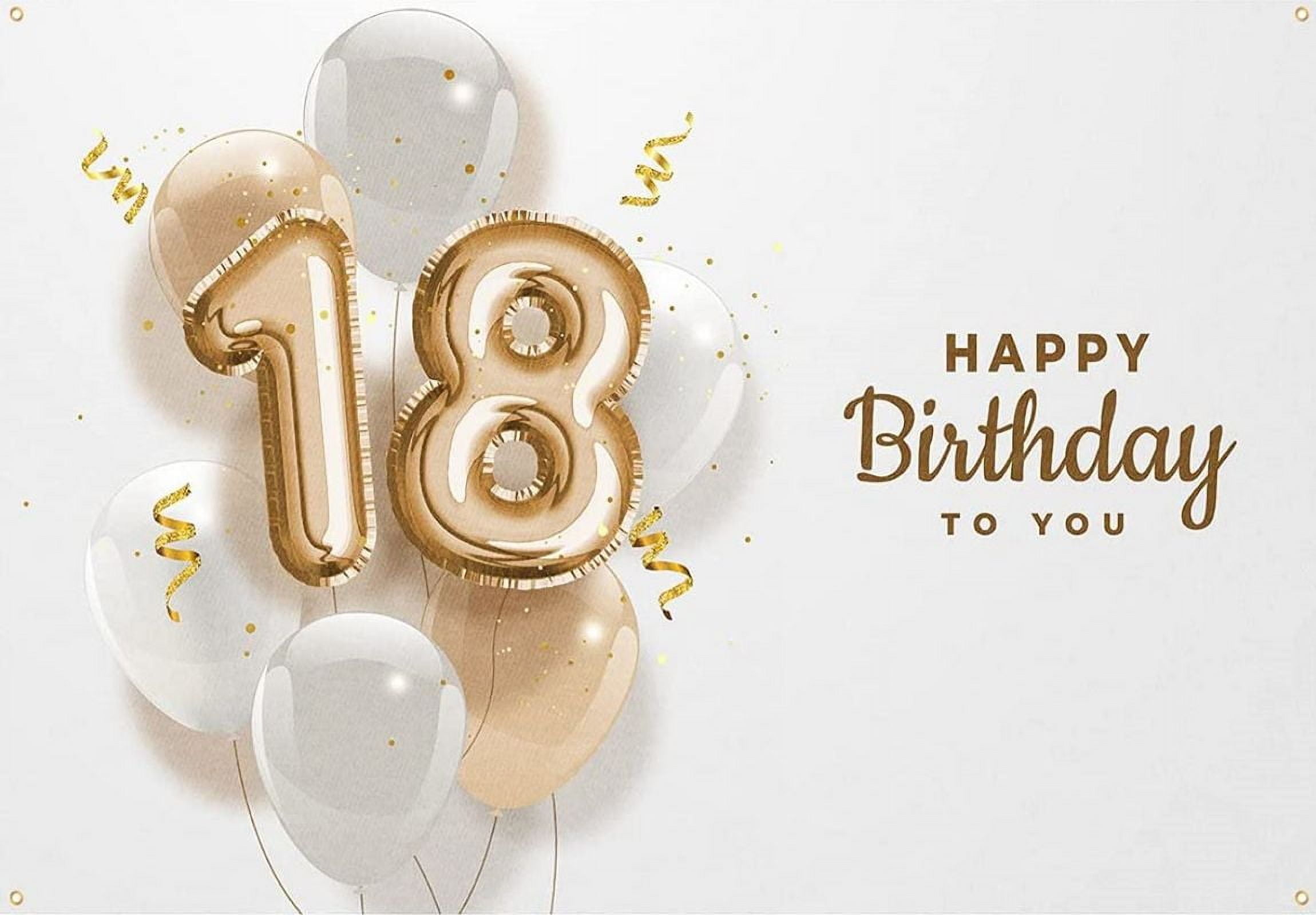 Happy 18th Birthday Boy Photography Backdrops Sweet Bar Mitzvah The ...