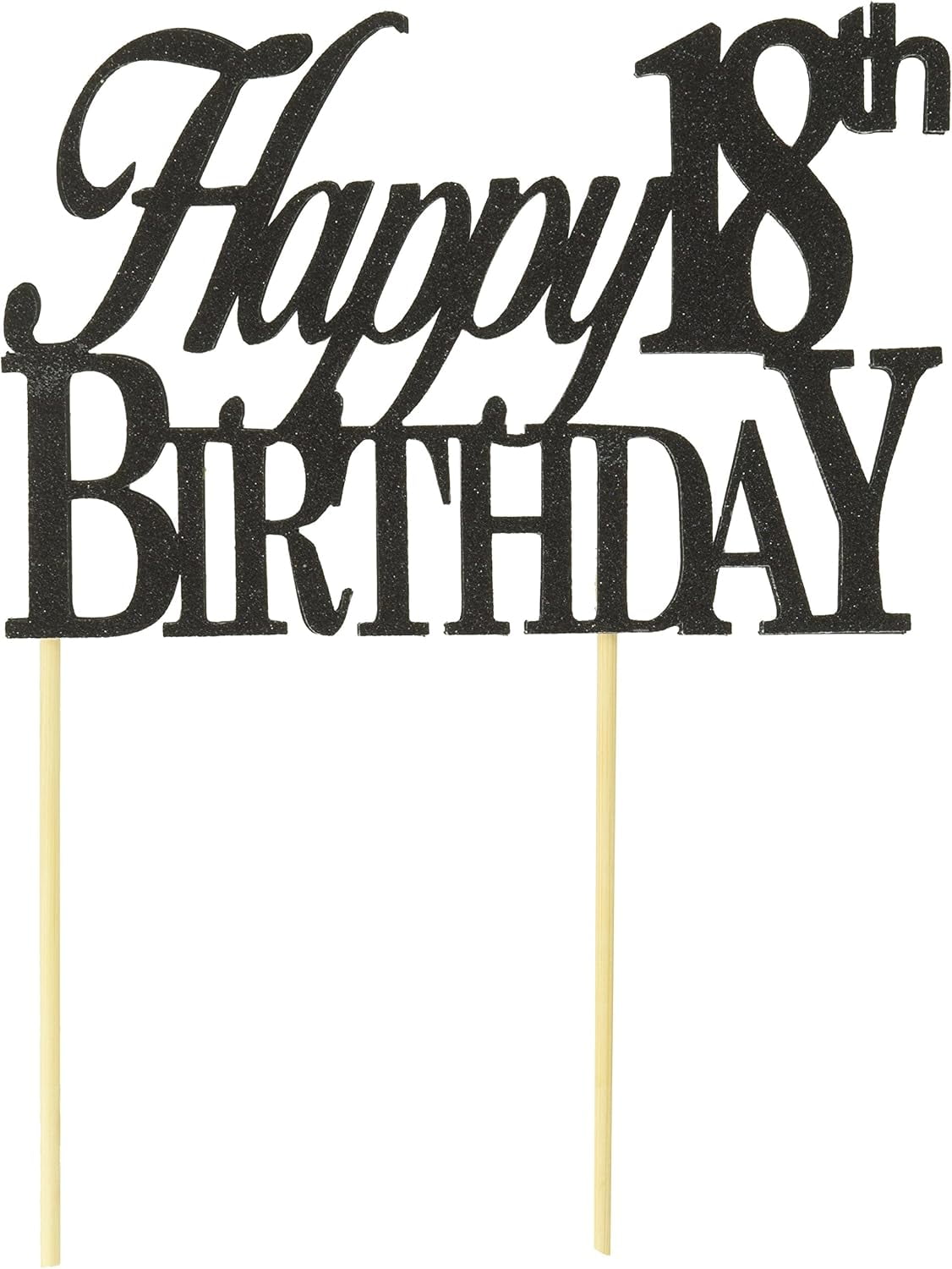 Happy 18th Birthday Cake Topper, 1pc, 18th Birthday, Cake Decor, Party ...