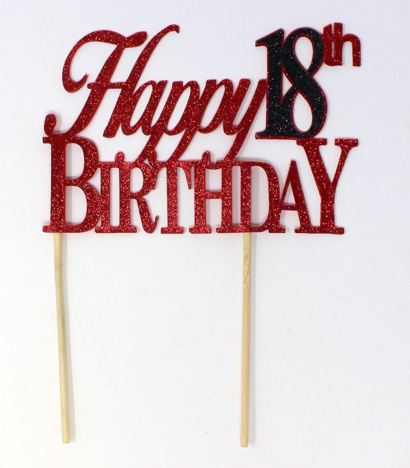 Happy 18th Birthday Cake Topper,1pc, 18th Birthday, Cake , Party ...