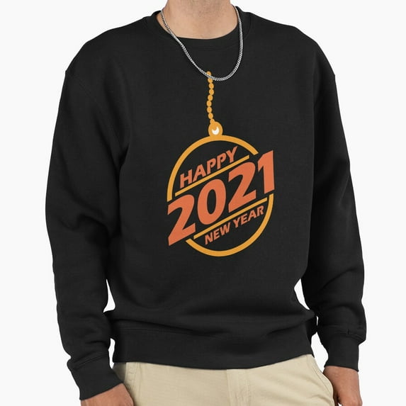 Happy 2021 New Year Holiday Graphic Unisex Sweatshirt Retro Vintage ...