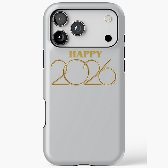Happy 2026 New Year Celebration iPhone Case 17 16 15 14 13 12 11 Pro ...