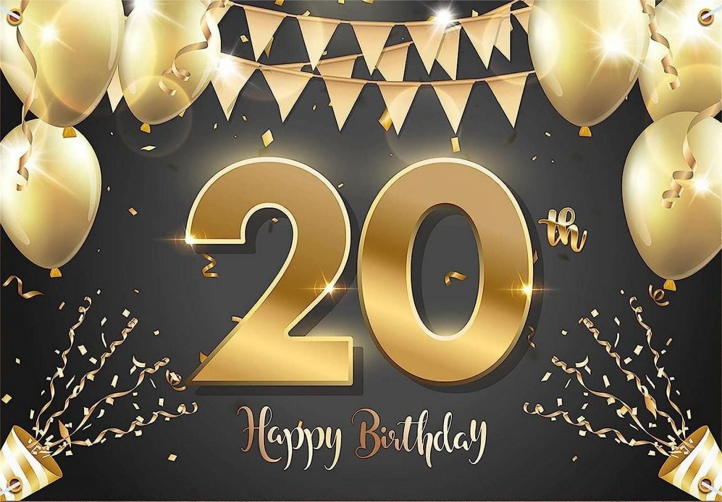 Happy 20th Birthday Background Photo Sweet Boy or Girl ration Newborn ...