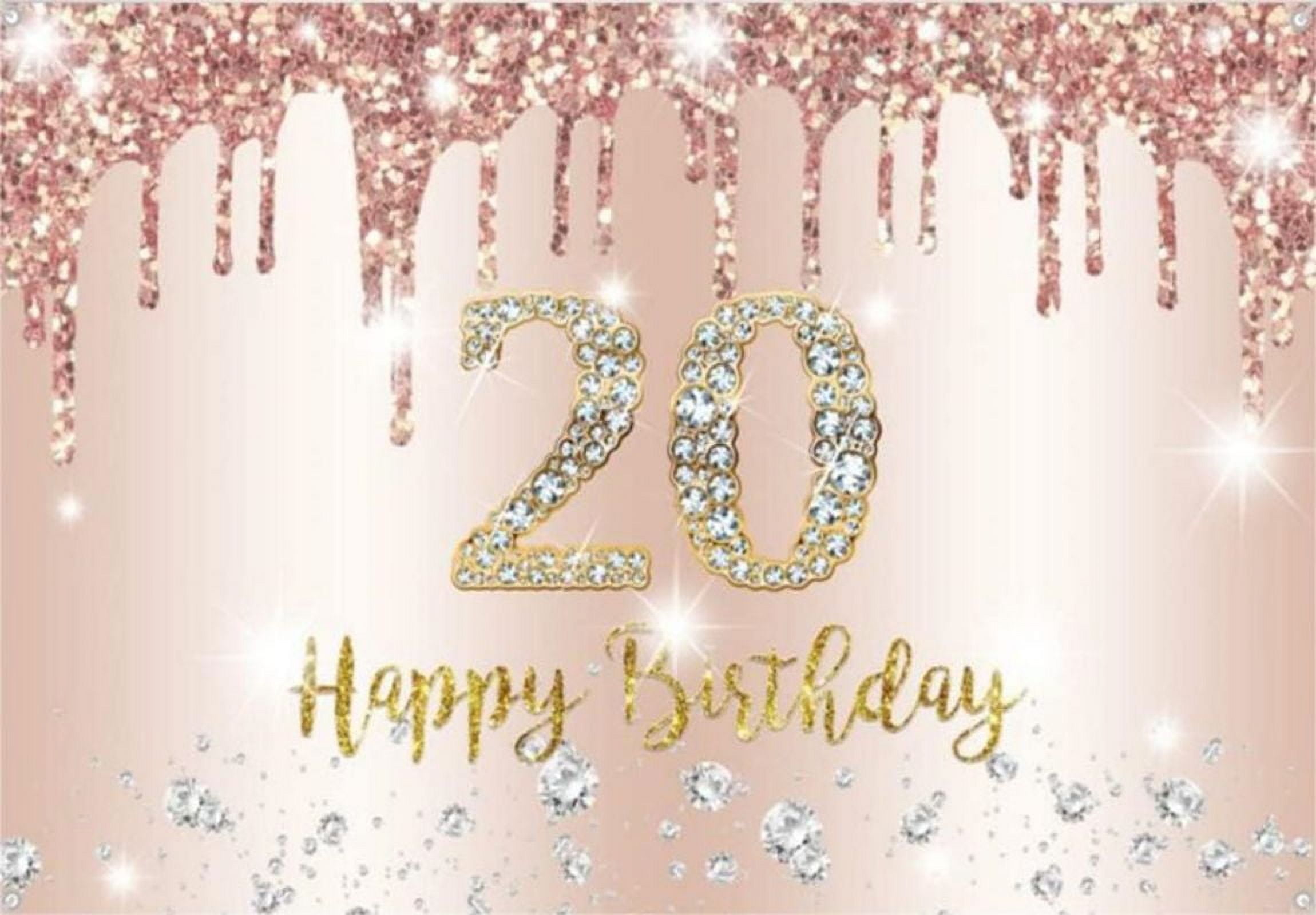 Happy 20th Birthday Background Photo Sweet Boy or Girl ration Newborn ...