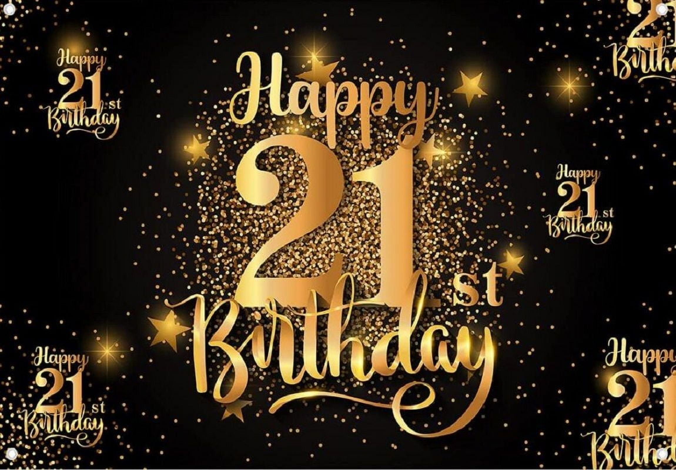 Happy 21th Birthday Background Photo Prince Photography Backdrops ...