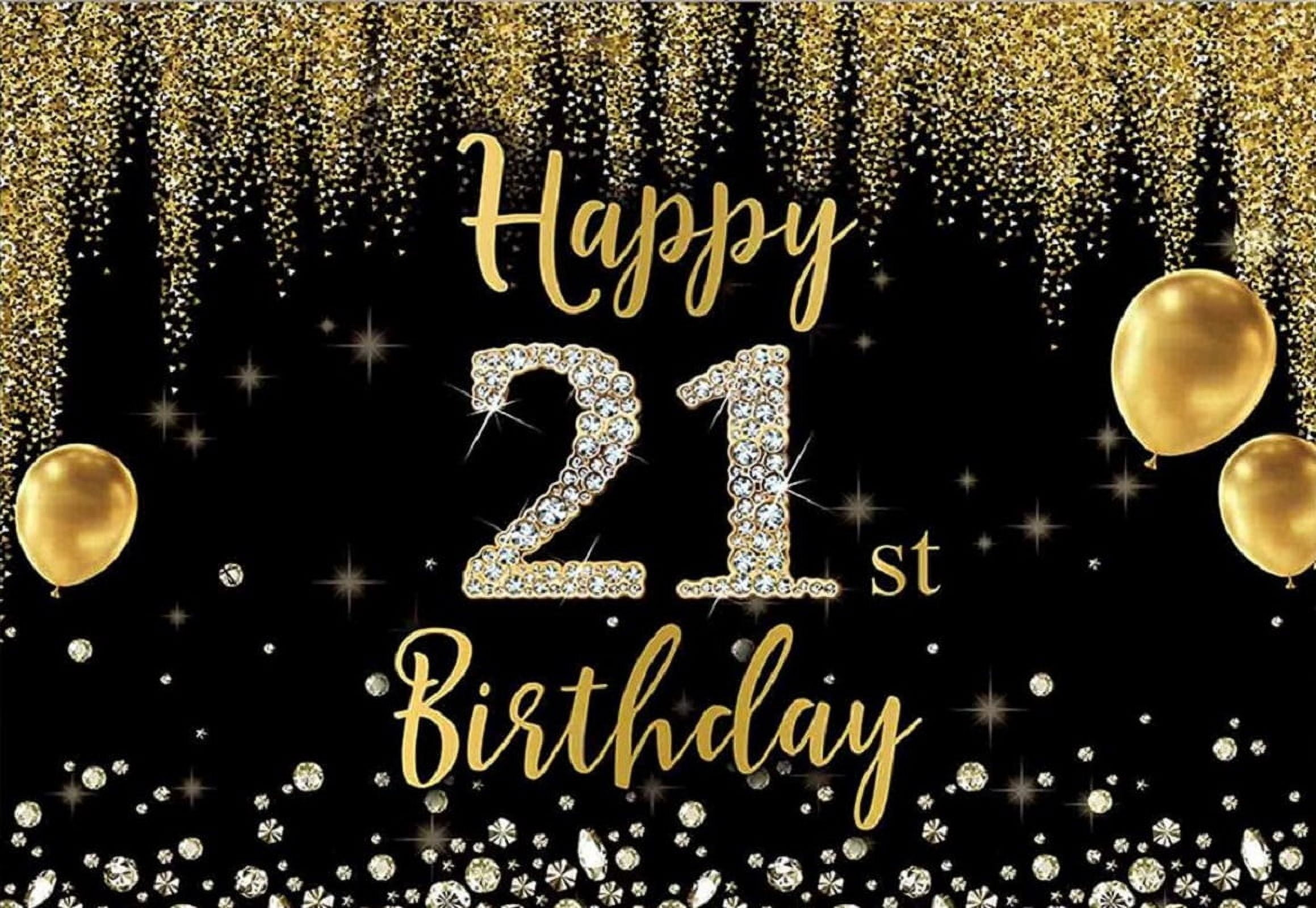 Happy 21th Birthday Background Photo Prince Photography Backdrops ...