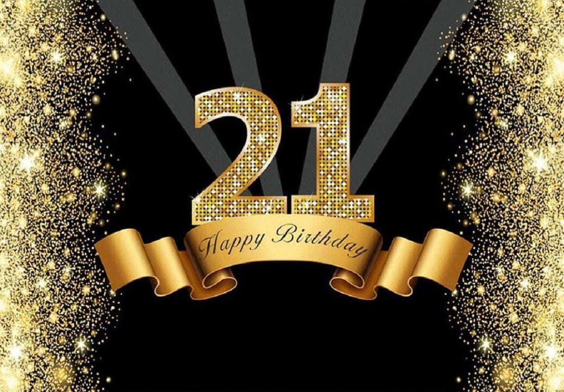 Happy 21th Birthday Background Photo Prince Photography Backdrops ...