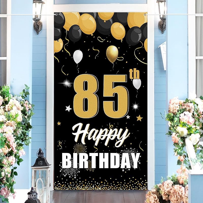 Happy 25th Birthday Door Banner - 25th Birthday Party Door Cover - 25 ...
