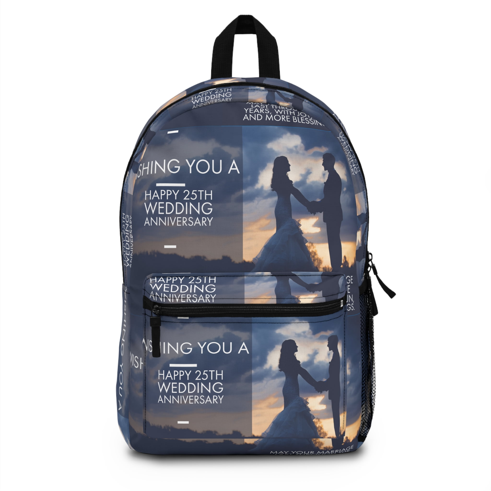Happy 25th Wedding Anniversary Backpack (Made in USA) - Walmart.com