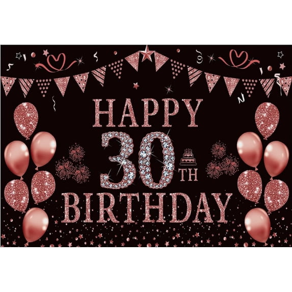 Happy 30th Birthday Background Adult Gentleman Birthday Party ration ...