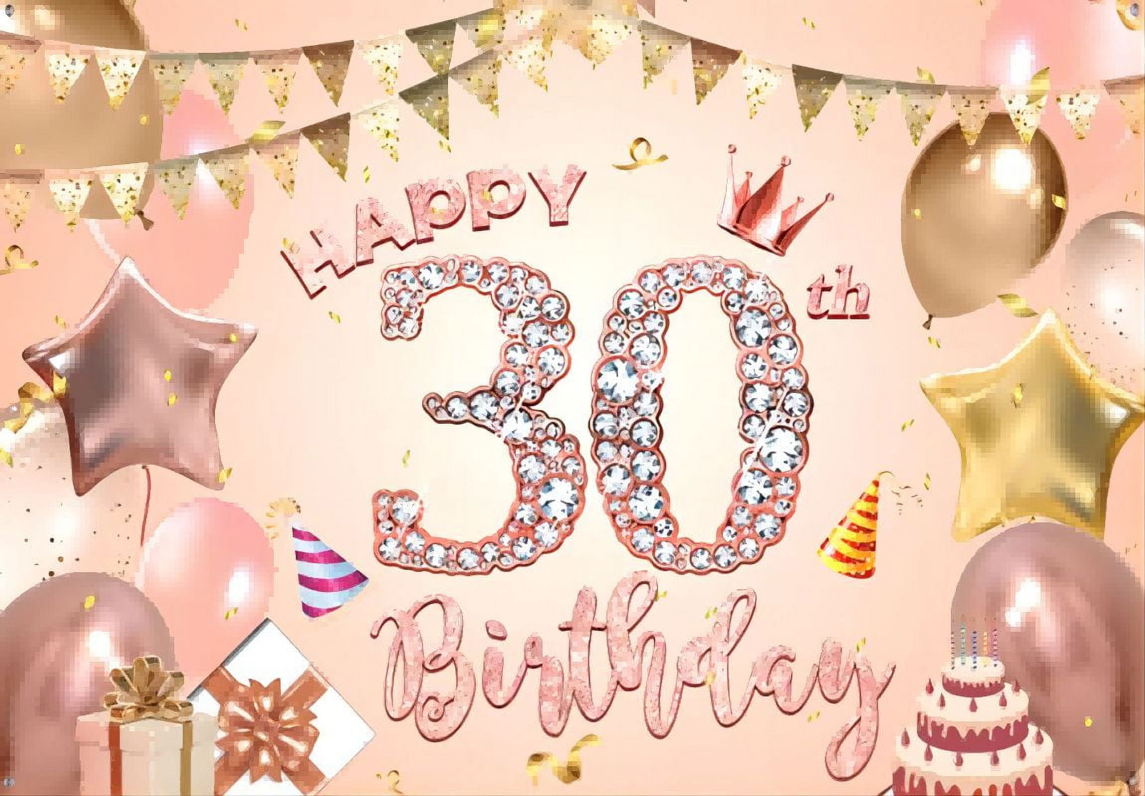 Happy 30th Birthday Background Adult Gentleman Birthday Party ration ...