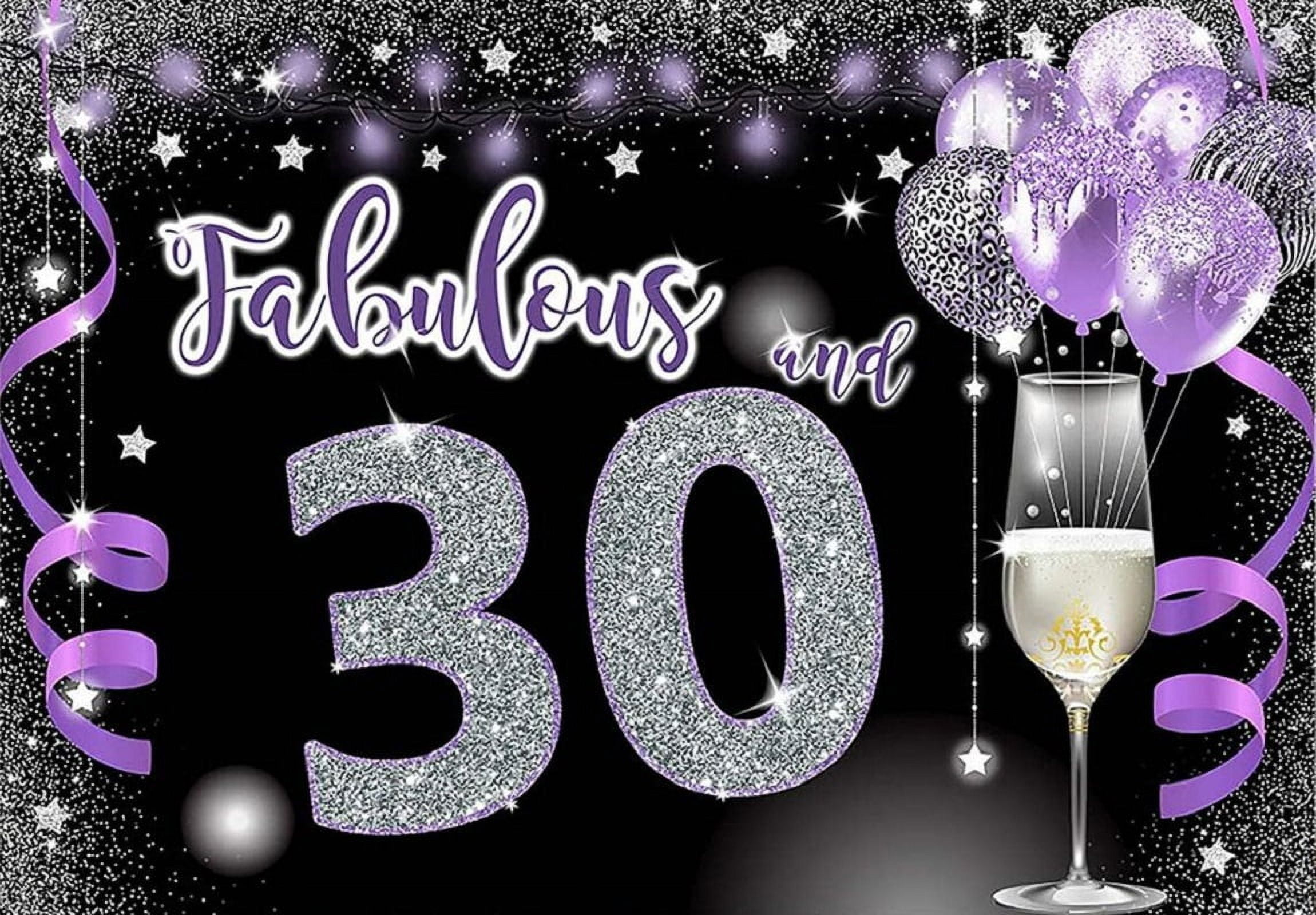 Happy 30th Birthday Red Photography Backdrops Background Prince Custom ...