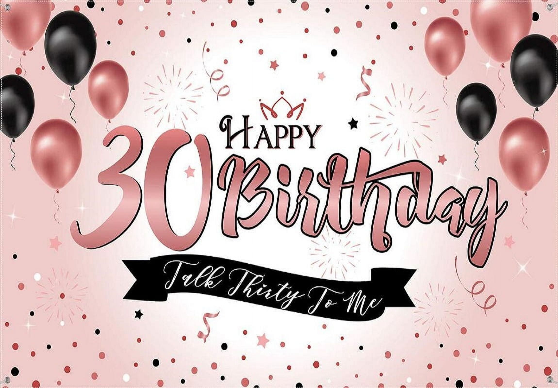 Happy 30th Birthday Red Photography Backdrops Background Prince Custom ...