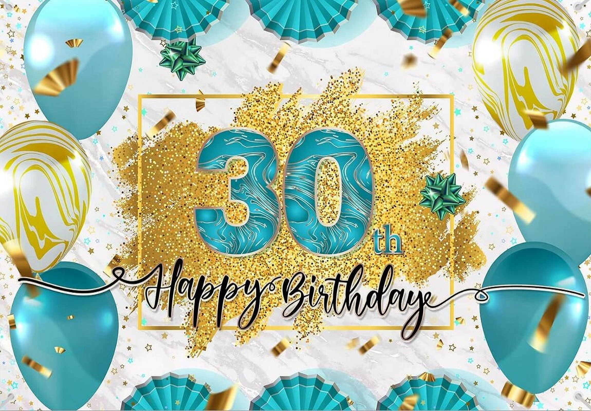 Happy 30th Birthday Red Photography Backdrops Background Prince Custom ...