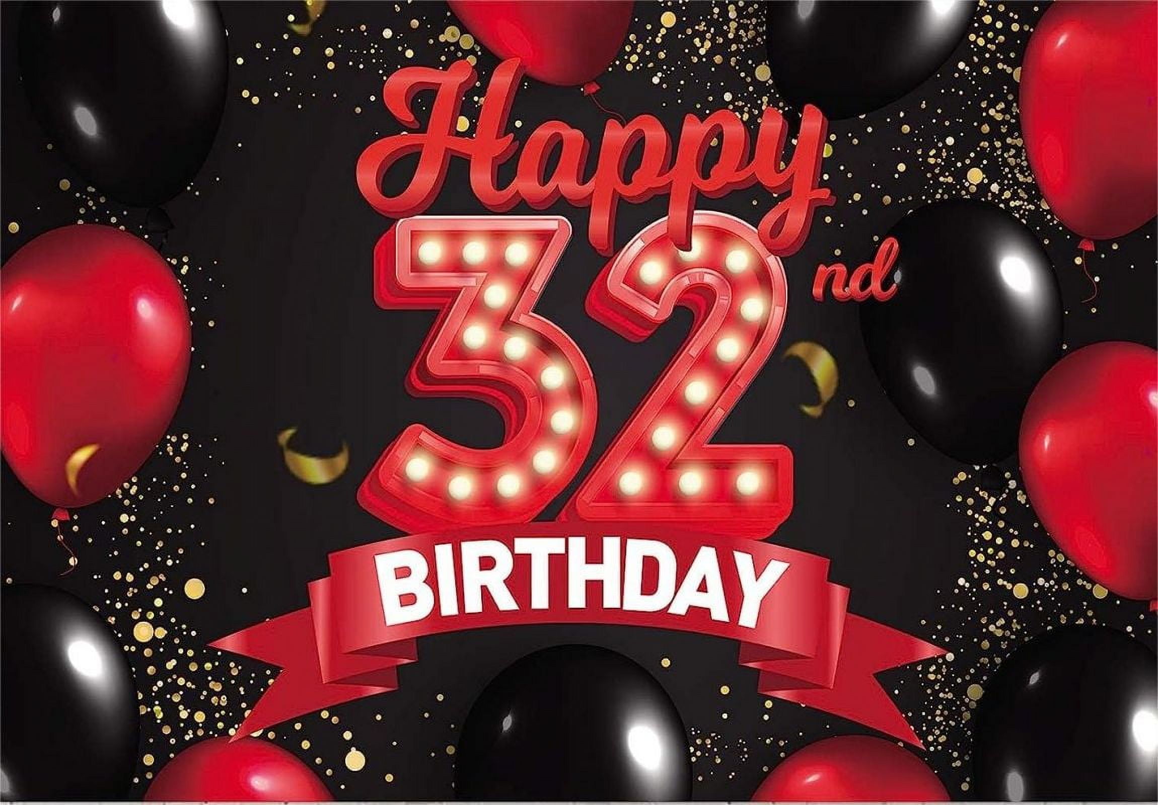 Happy 31/32/33/34/35th Birthday Background Custom Backdrop Sweet Smash ...