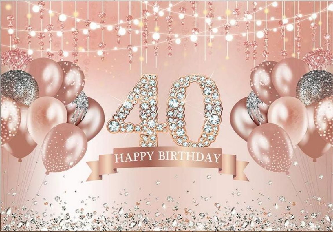 Happy 36/37/38/39/40th Birthday Green Screen Background Cozy Custom ...