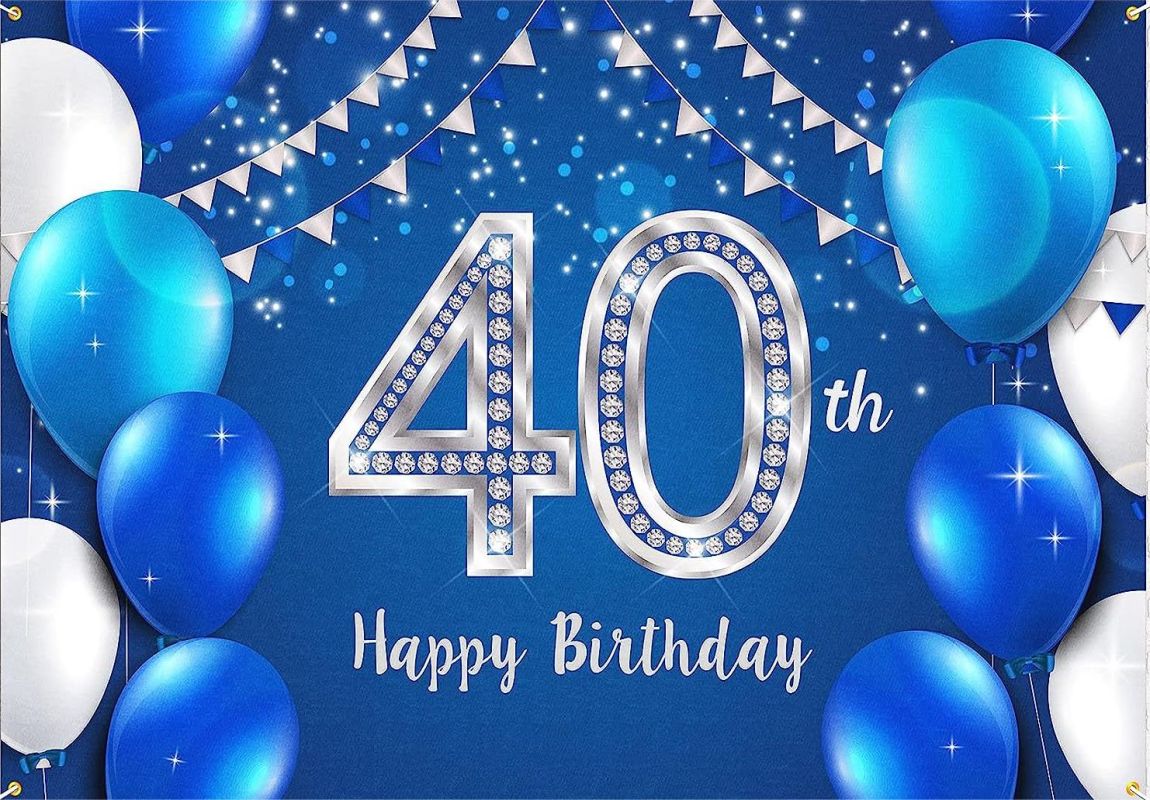 Happy 36/37/38/39/40th Birthday Green Screen Background Cozy Custom ...