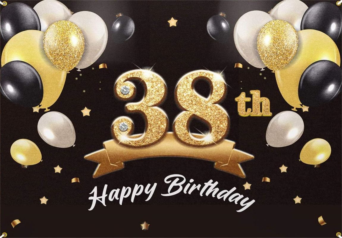 Happy 36/37/38/39/40th Birthday Green Screen Background Cozy Custom ...