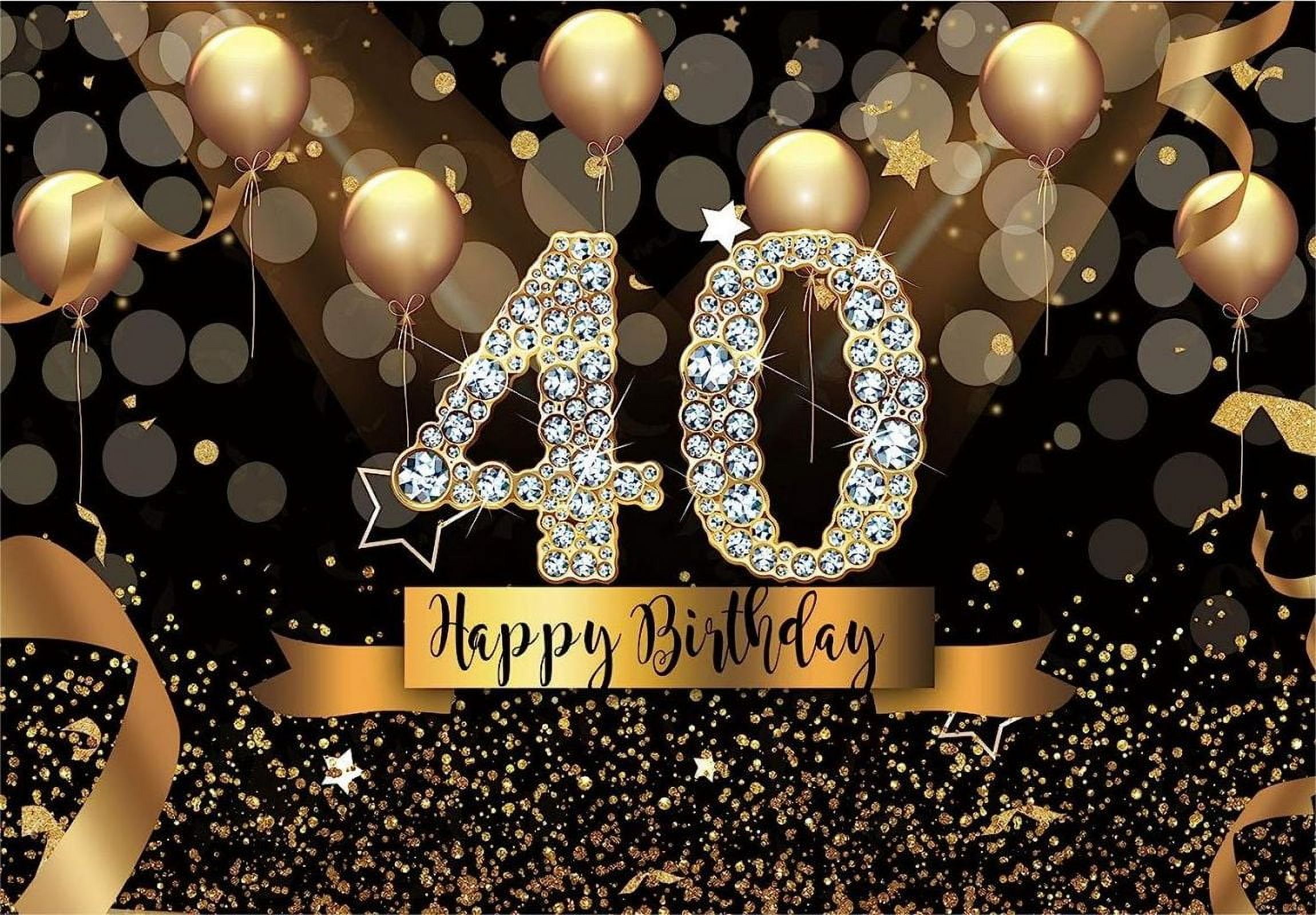 Happy 36/37/38/39/40th Birthday Green Screen Background Cozy Custom ...
