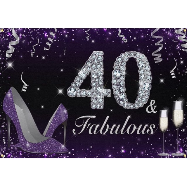Happy 40th Birthday Background Photo Game Photography Backdrops ration ...