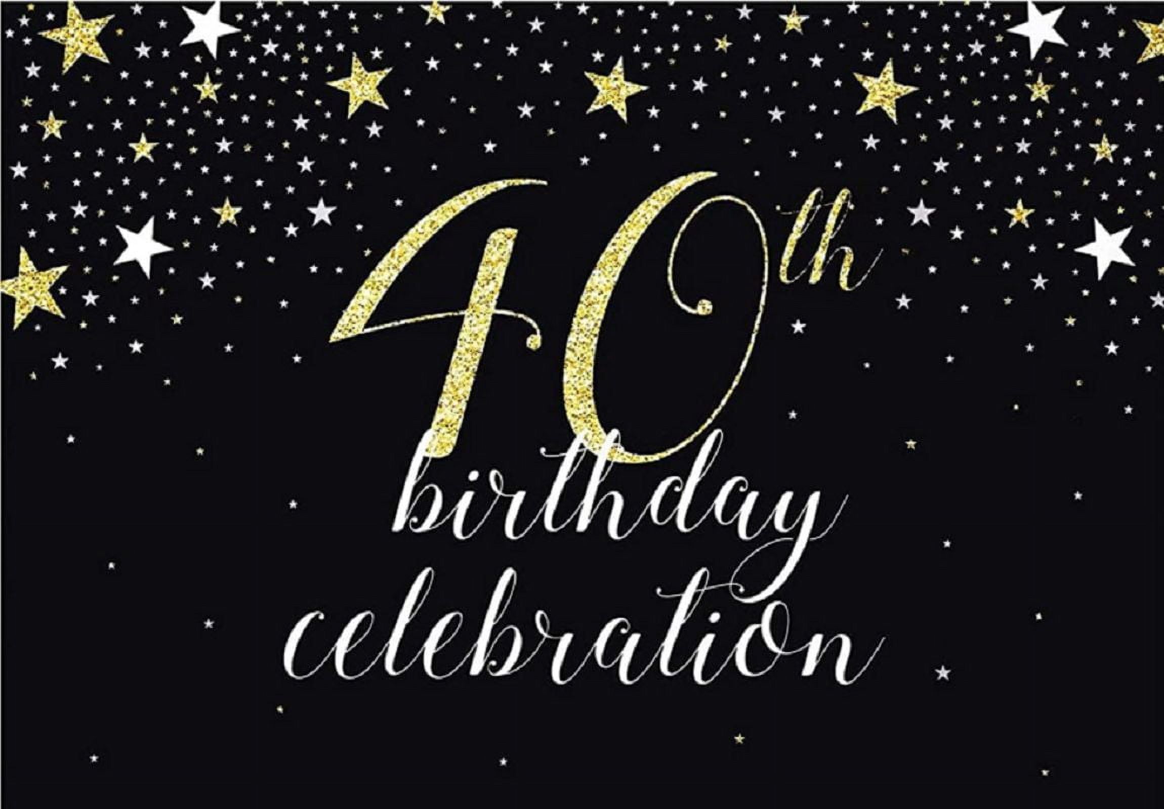 Happy 40th Birthday Background Thr Photo Balloon Photography Backdrops ...