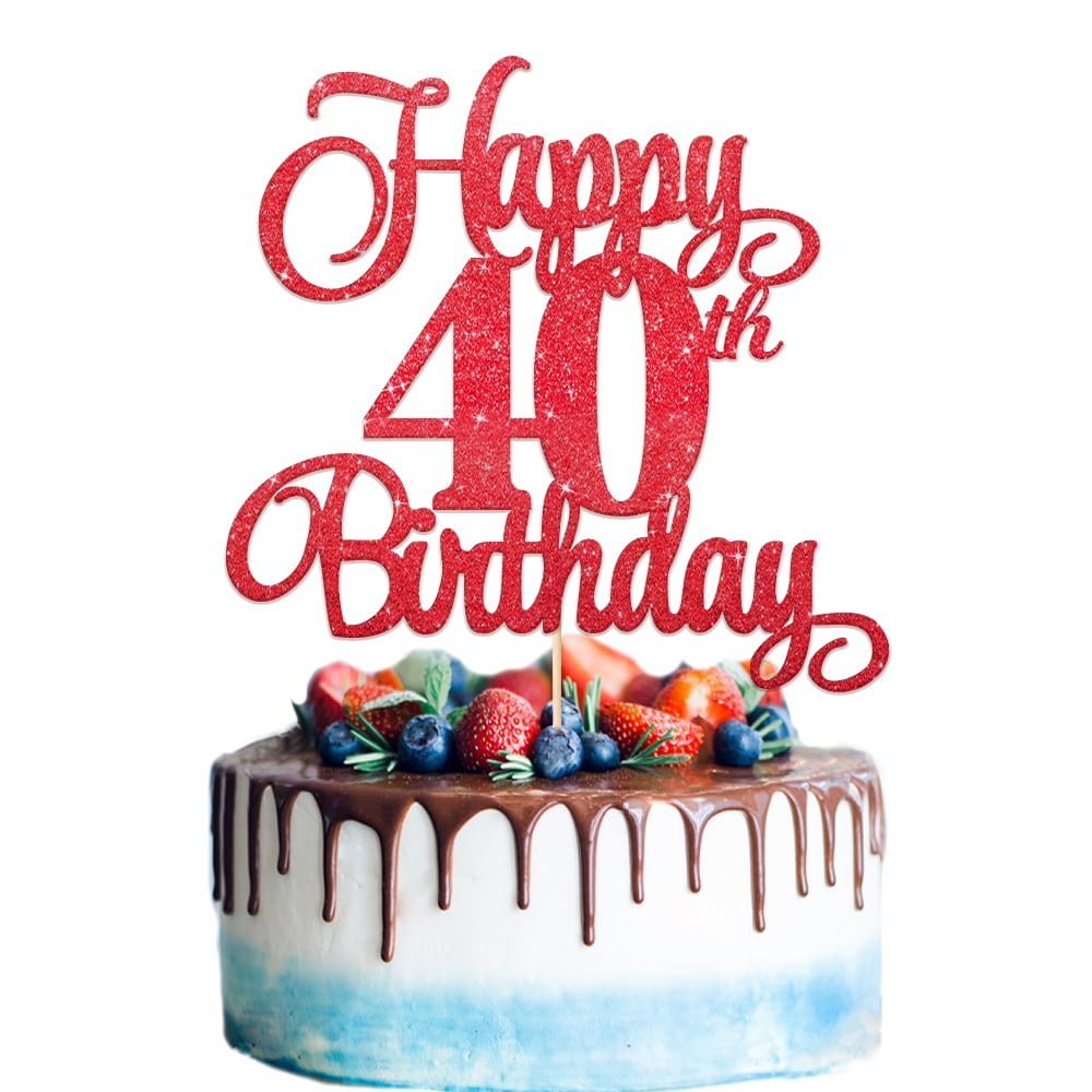 40th Birthday Cake Toppers