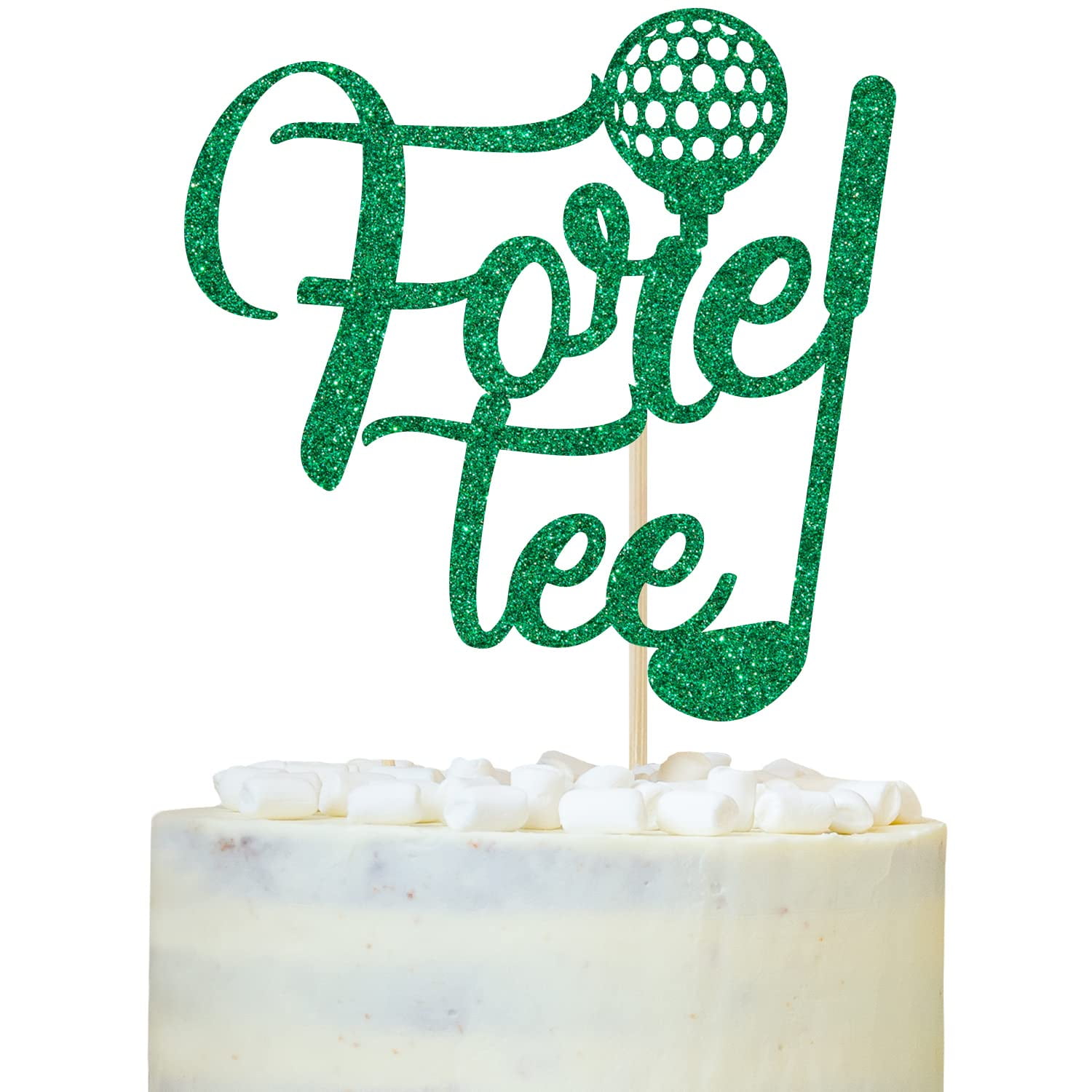 Happy 40th BirthdayTRDN Cake Topper, Fore Tee, Cheers to 40 Years Cake ...