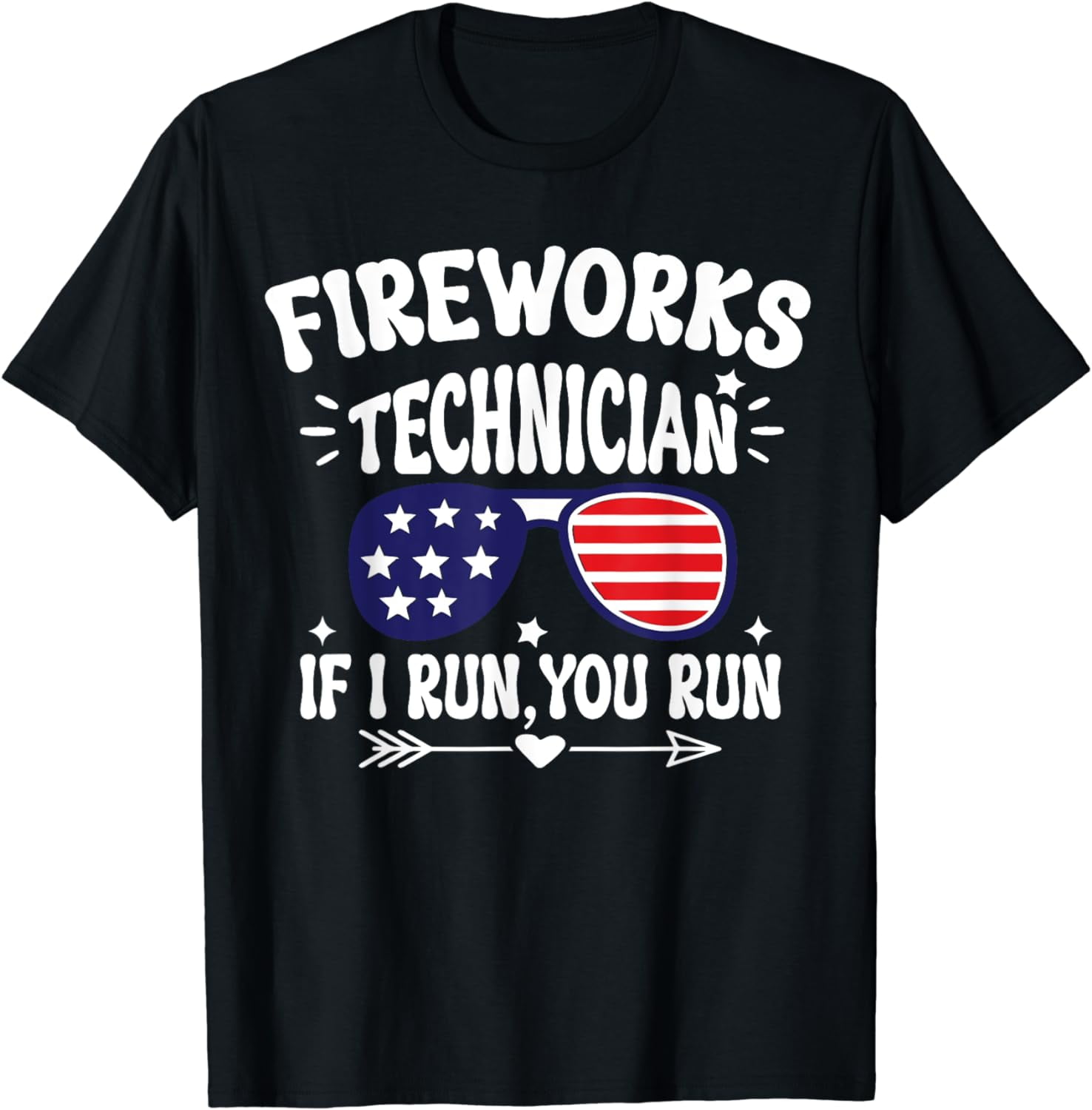 Happy 4Th Of July Firework Technician Usa Pyro-Technician T-Shirt ...
